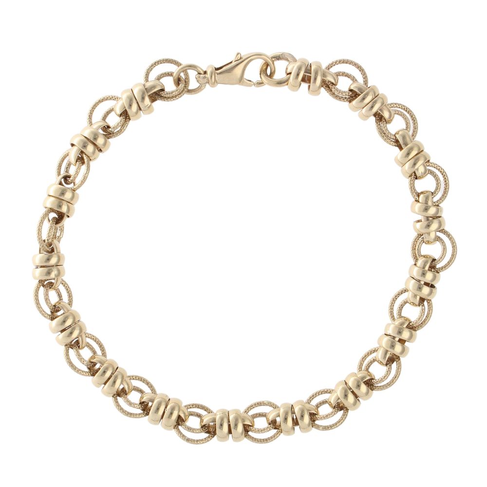 9ct Yellow Gold Fancy Bracelet 8" RAMS999301811007 | Ramsdens Jewellery