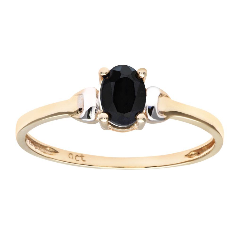 9ct Yellow Gold Sapphire Ring PR02367YWSA | Ramsdens Jewellery