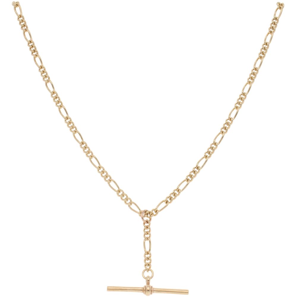 9ct Yellow Gold Albert T-Bar Chain 20" RAMS846287745007 | Ramsdens ...
