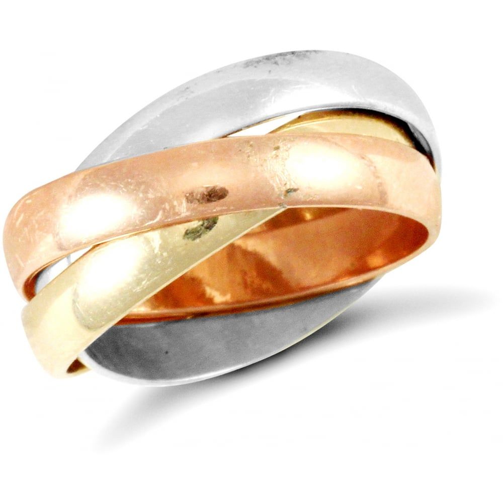 9ct 3 Colour Gold Russian Wedding Ring RAMSJRN156 | Ramsdens Jewellery