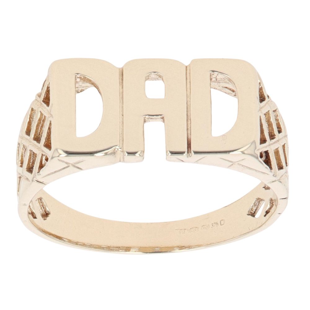 9ct Yellow Gold Dad Ring RAMS211200595401 | Ramsdens Jewellery