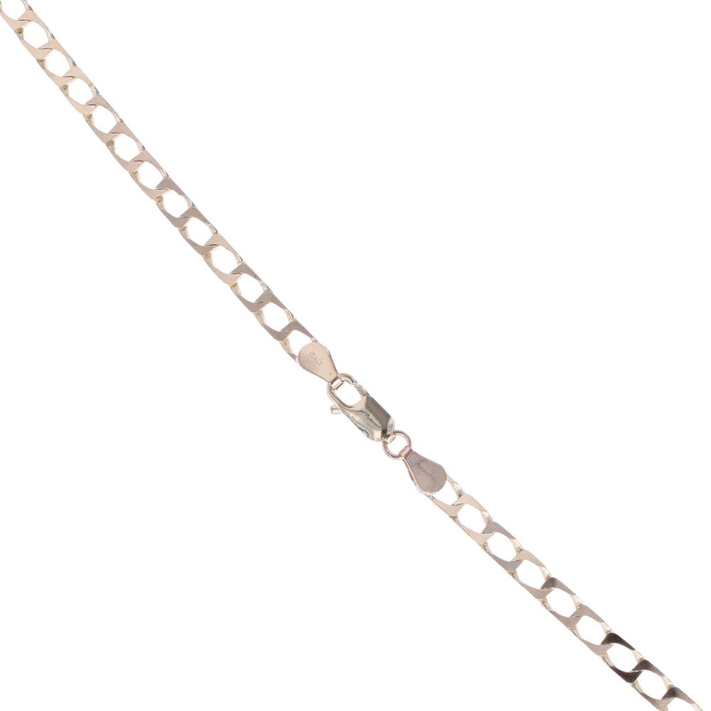 9ct Yellow Gold Square Curb Chain 18" RAMS713329667006 | Ramsdens Jewellery