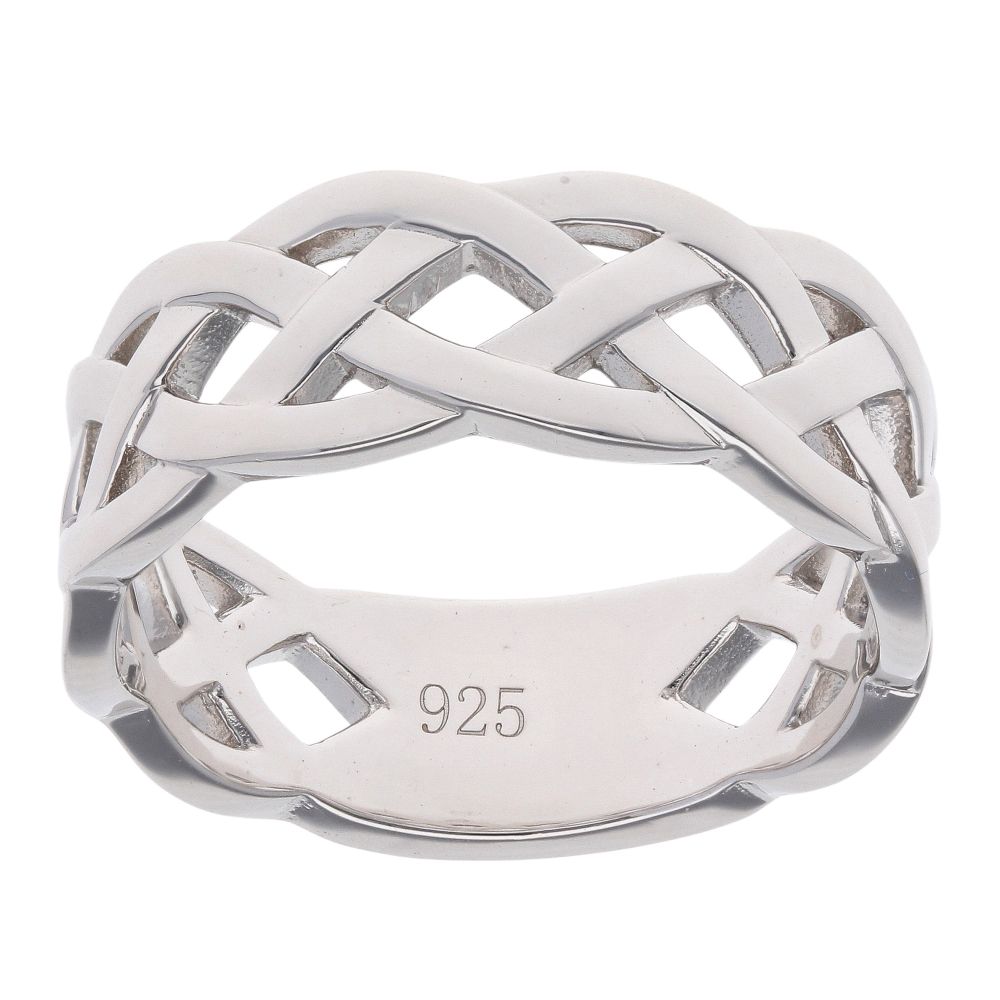 Silver Celtic Band By Icesia Gents RAMS3270000038 | Ramsdens Jewellery