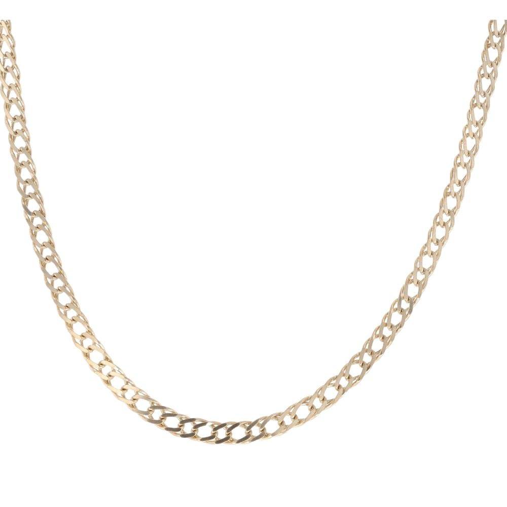 9ct Yellow Gold Double Curb Chain 22" RAMS676343269005 | Ramsdens Jewellery