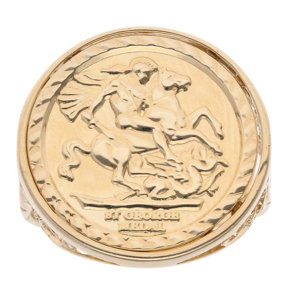 9ct Yellow Gold St George Ring RAMS659366522001 | Ramsdens Jewellery