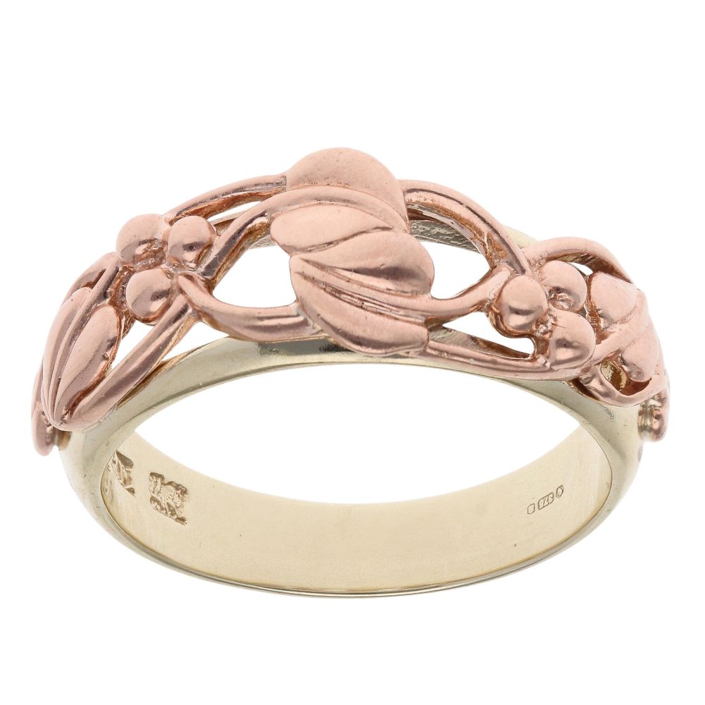 9ct Yellow And Rose Gold Tree Of Life Clogau Ring RAMS686367461004 ...