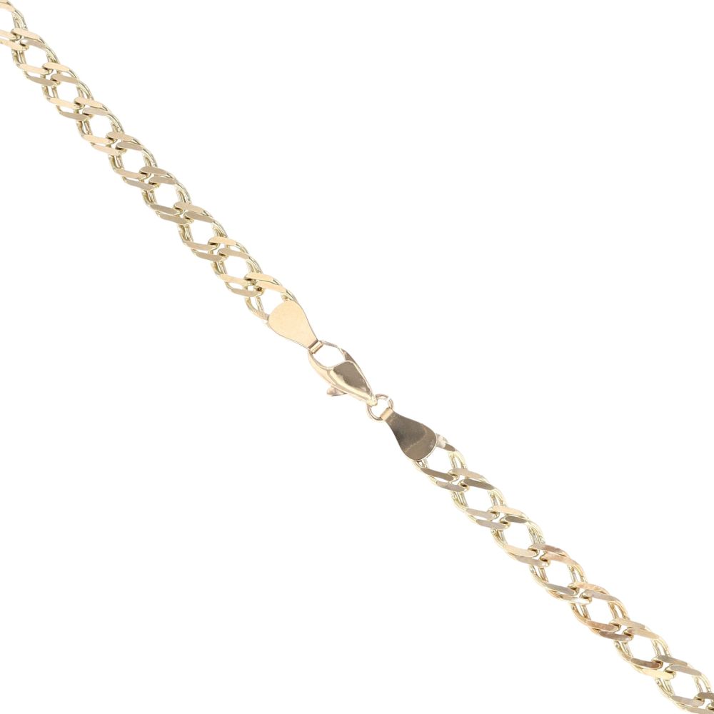 9ct Yellow Gold Double Curb Chain 16" RAMS699316185003 | Ramsdens Jewellery