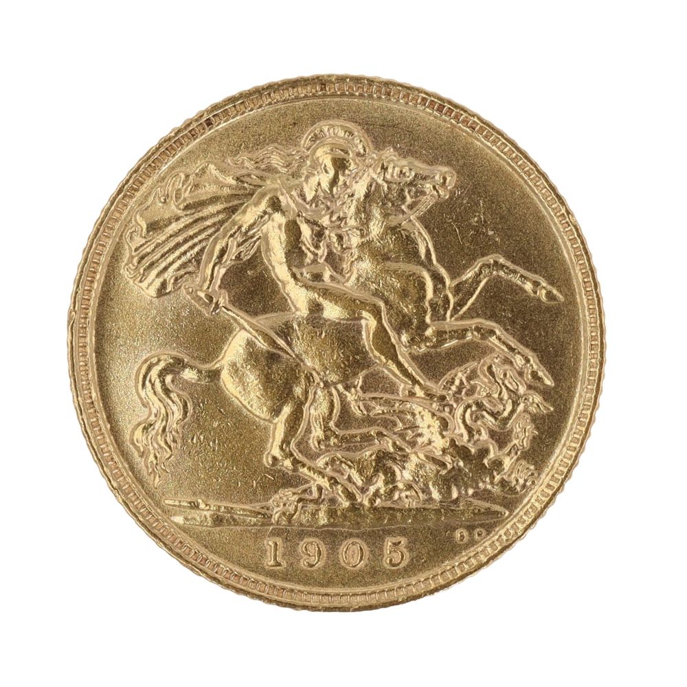 1905 Edward VII Half Sovereign Coin RAMS964367489005 | Ramsdens Jewellery