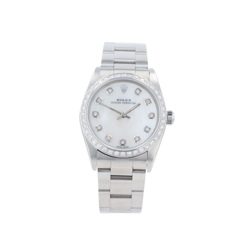 Rolex Custom Oyster Perpetual Pre Owned Watch Ref 77080 | Ramsdens ...
