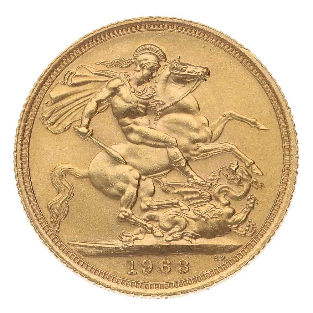 1963 Elizabeth Full Sovereign Coin RAMS966350455001 | Ramsdens Jewellery