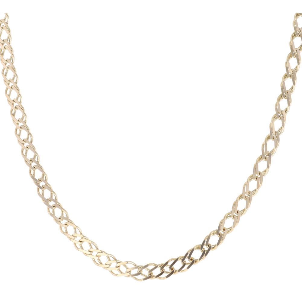 9ct Yellow Gold Double Curb Chain 24" RAMS147346332001 | Ramsdens Jewellery