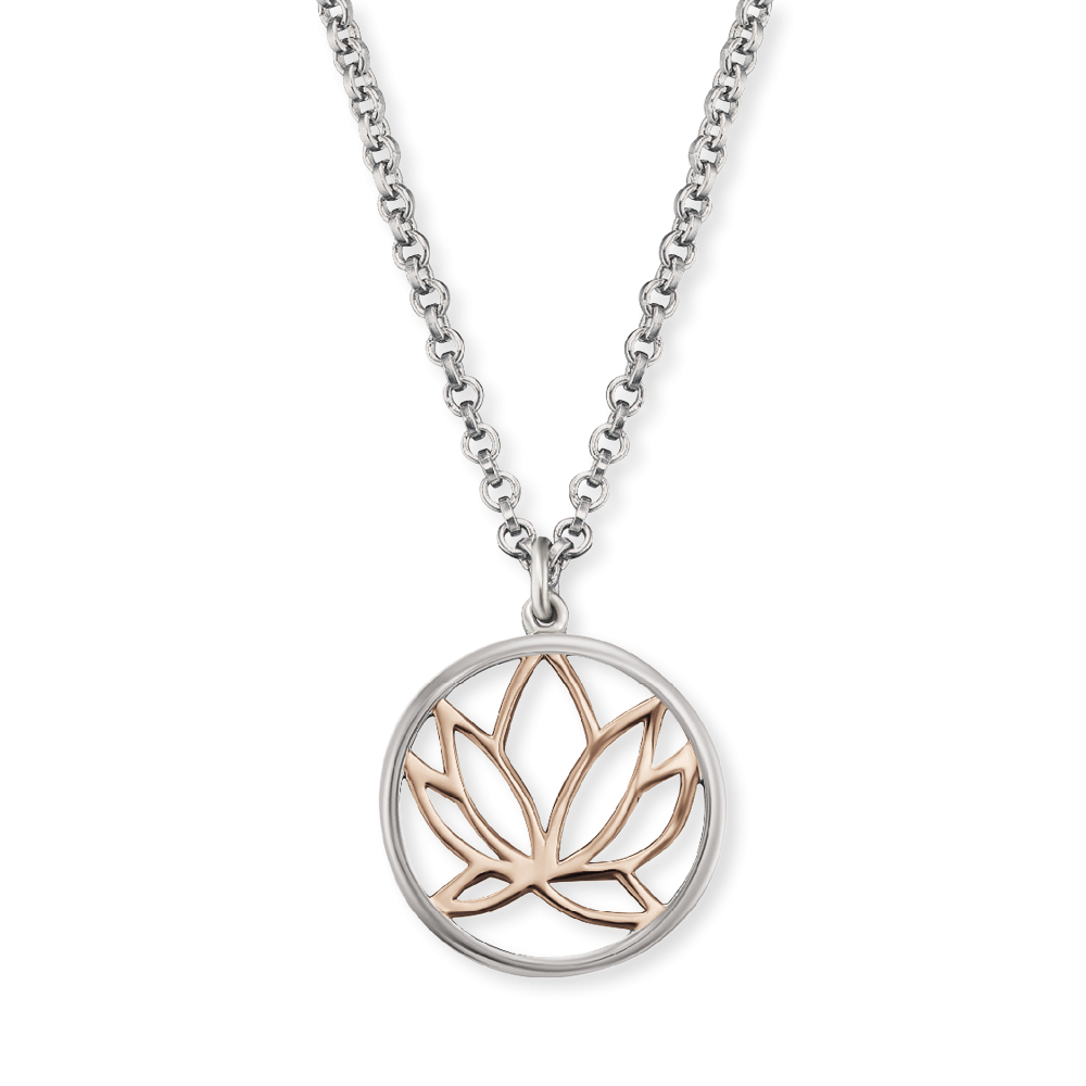 Angel Whisperer Lotus Necklace RAMS8820000100 | Ramsdens Jewellery