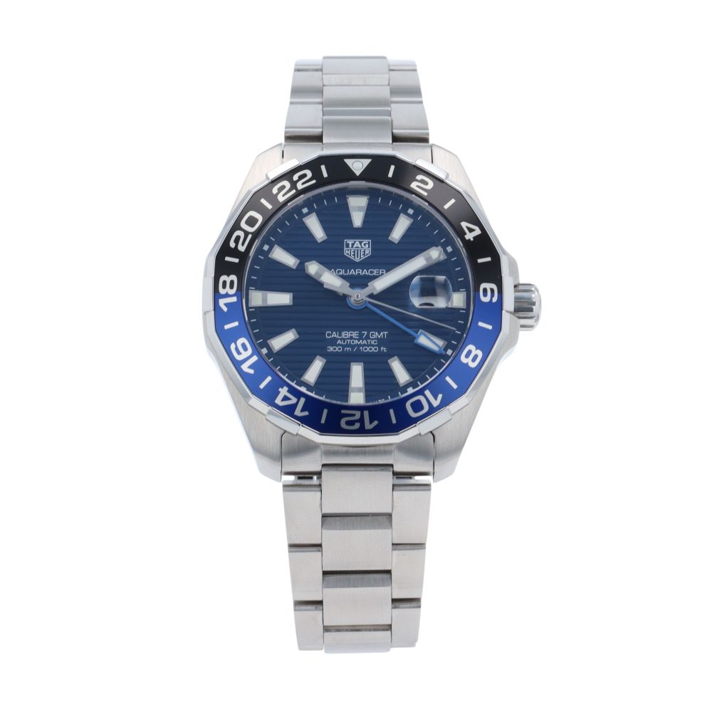 Tag Heuer Aquaracer GMT Pre Owned Watch Ref WAY201T | Ramsdens Jewellery
