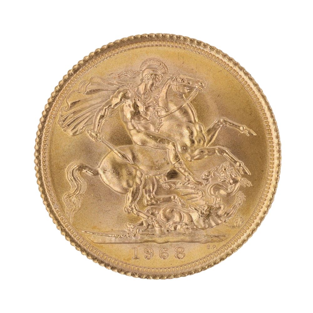 1968 Elizabeth II Full Sovereign Coin RAMS764359311001 | Ramsdens Jewellery
