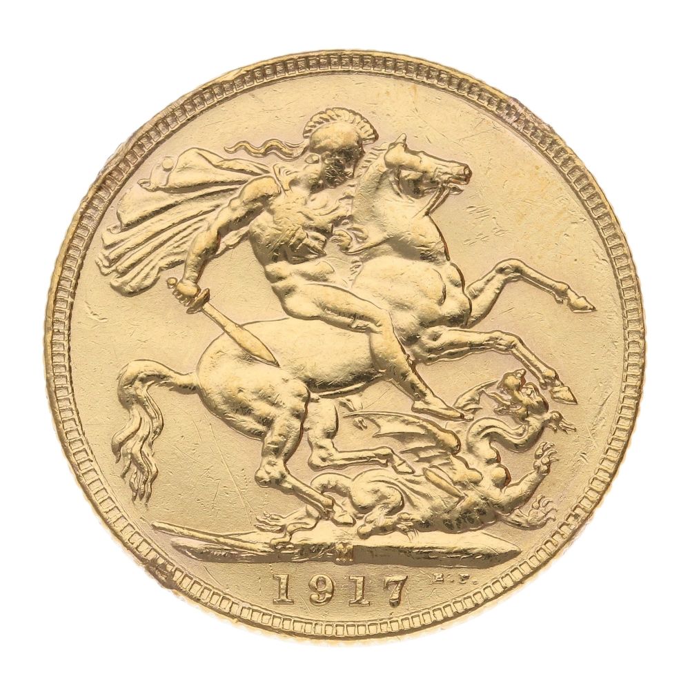1917 George V Full Sovereign Coin RAMS964373707004 | Ramsdens Jewellery