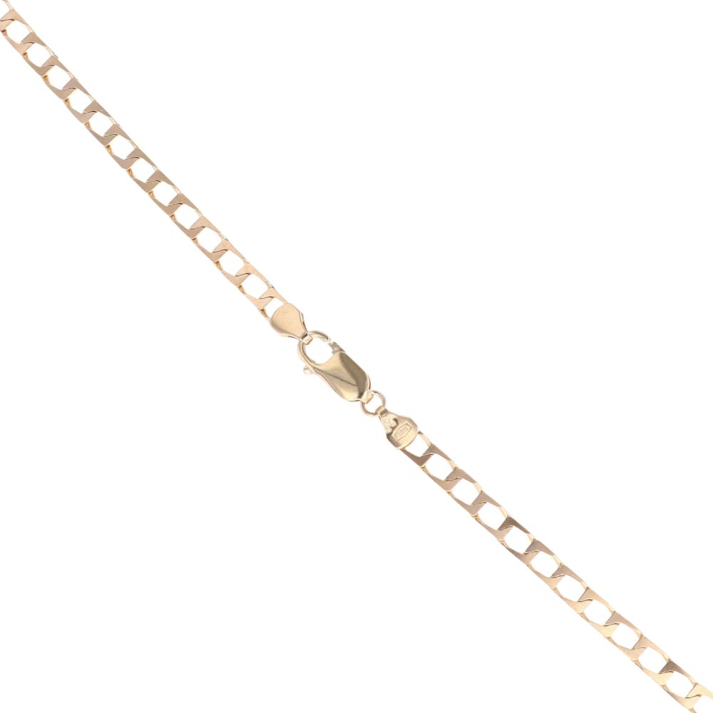 9ct Yellow Gold Square Curb Chain 20" RAMS942309715003 | Ramsdens Jewellery