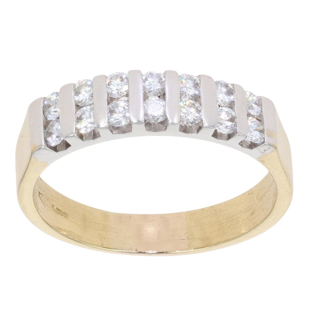 14ct Yellow Gold 0.62ct Brilliant Cut Diamond Fancy Ring RAMS208601005501 | Ramsdens Jewellery