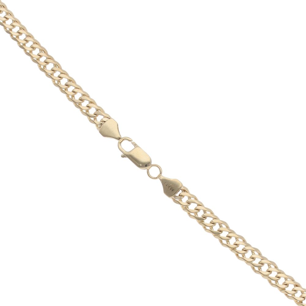 9ct Yellow Gold Double Curb Chain 20" RAMS212900379801 | Ramsdens Jewellery