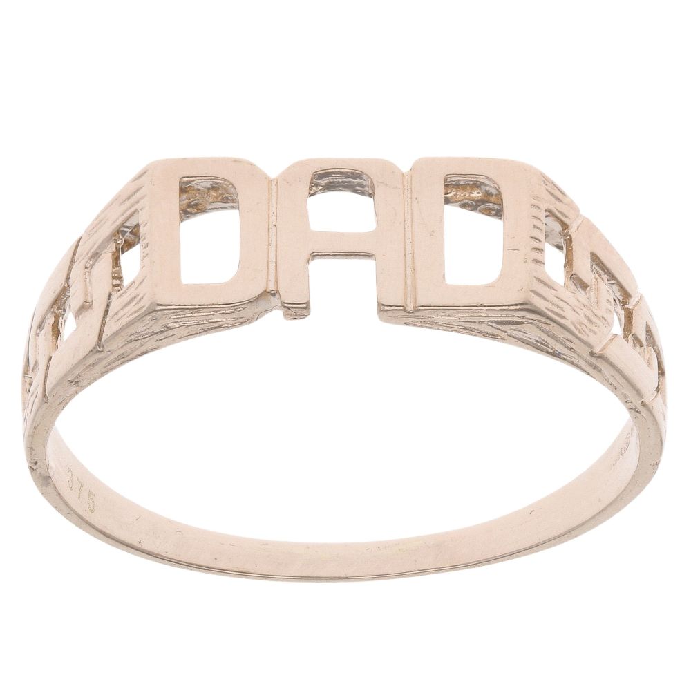 9ct Yellow Gold Dad Ring RAMS675361788003 | Ramsdens Jewellery
