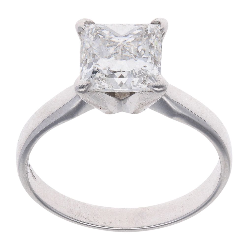 Platinum 2.42ct Solitaire Diamond Ring RAMS199242485006 | Ramsdens Jewellery