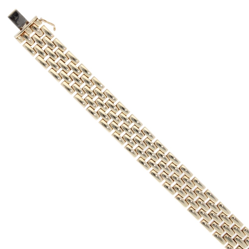 9ct Yellow Gold Watch Strap Style Bracelet 7" RAMS963287225012 ...