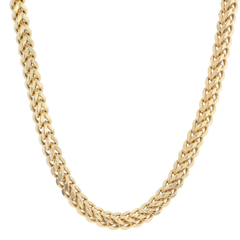 9ct Yellow Gold Foxtail Chain 24" RAMS702360434001 | Ramsdens Jewellery