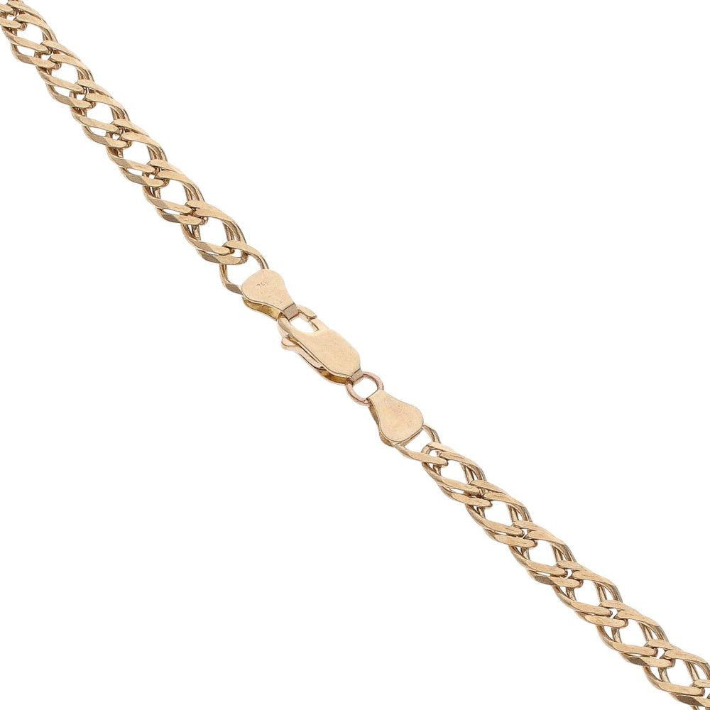 9ct Yellow Gold Double Curb Chain 24" RAMS993367949002 | Ramsdens Jewellery