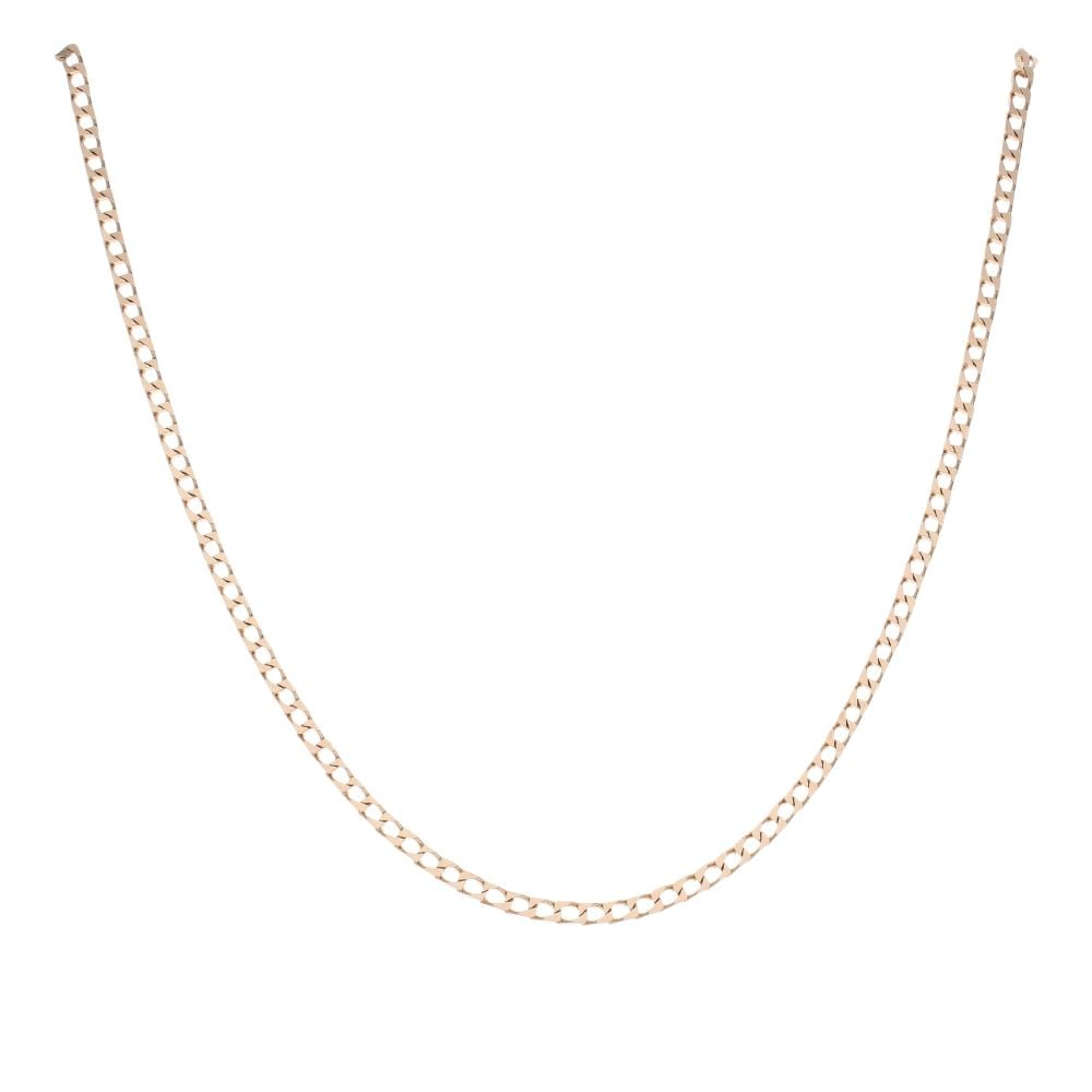 9ct Yellow Gold Square Curb Chain 16" RAMS658306472002 | Ramsdens Jewellery