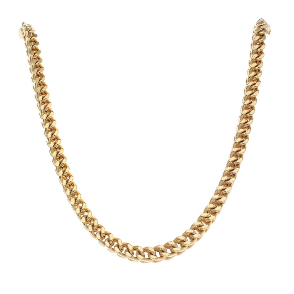 9ct Yellow Gold Fancy Curb Chain 28" RAMS942332221001 | Ramsdens Jewellery