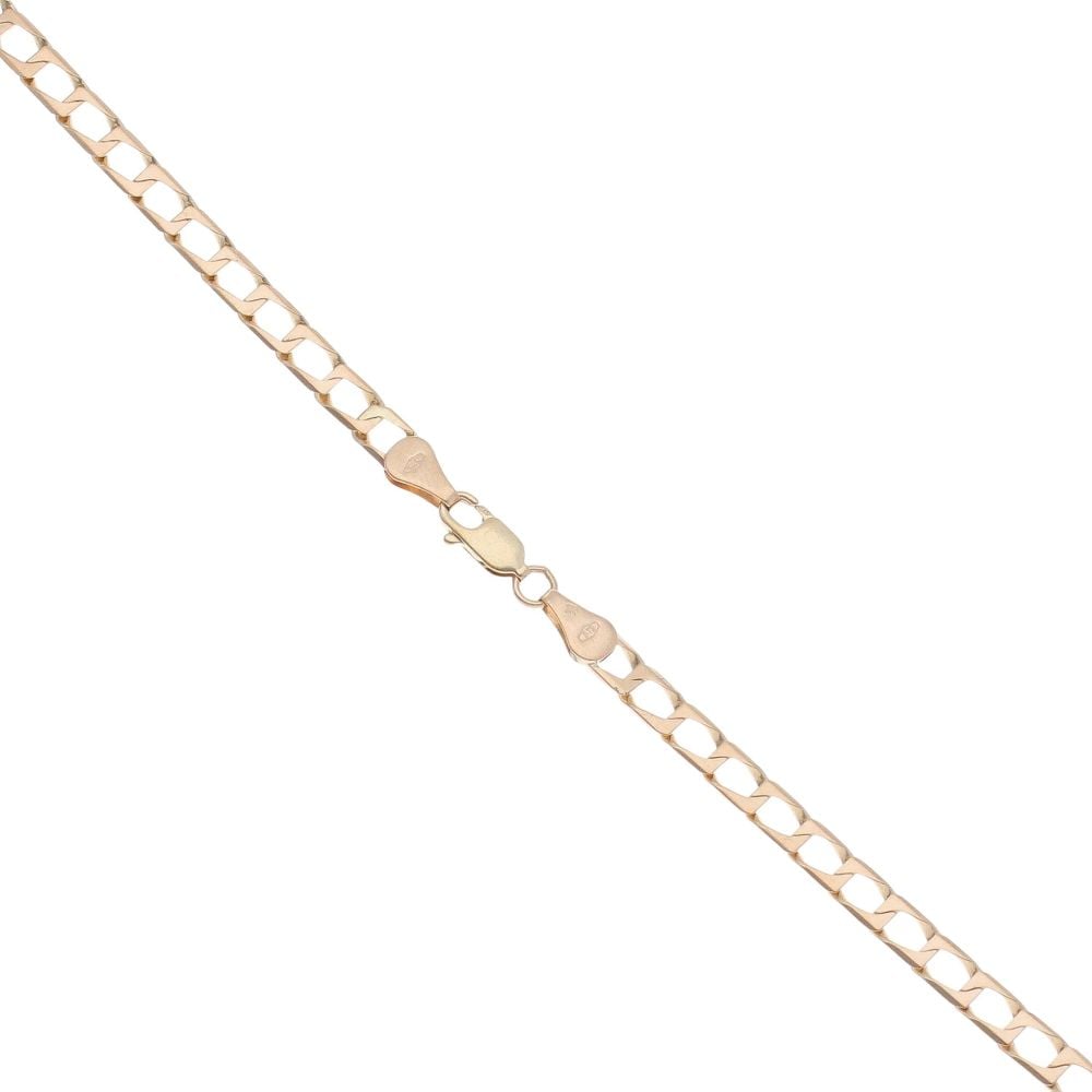 9ct Yellow Gold Square Curb Chain 18" RAMS916304032003 | Ramsdens Jewellery