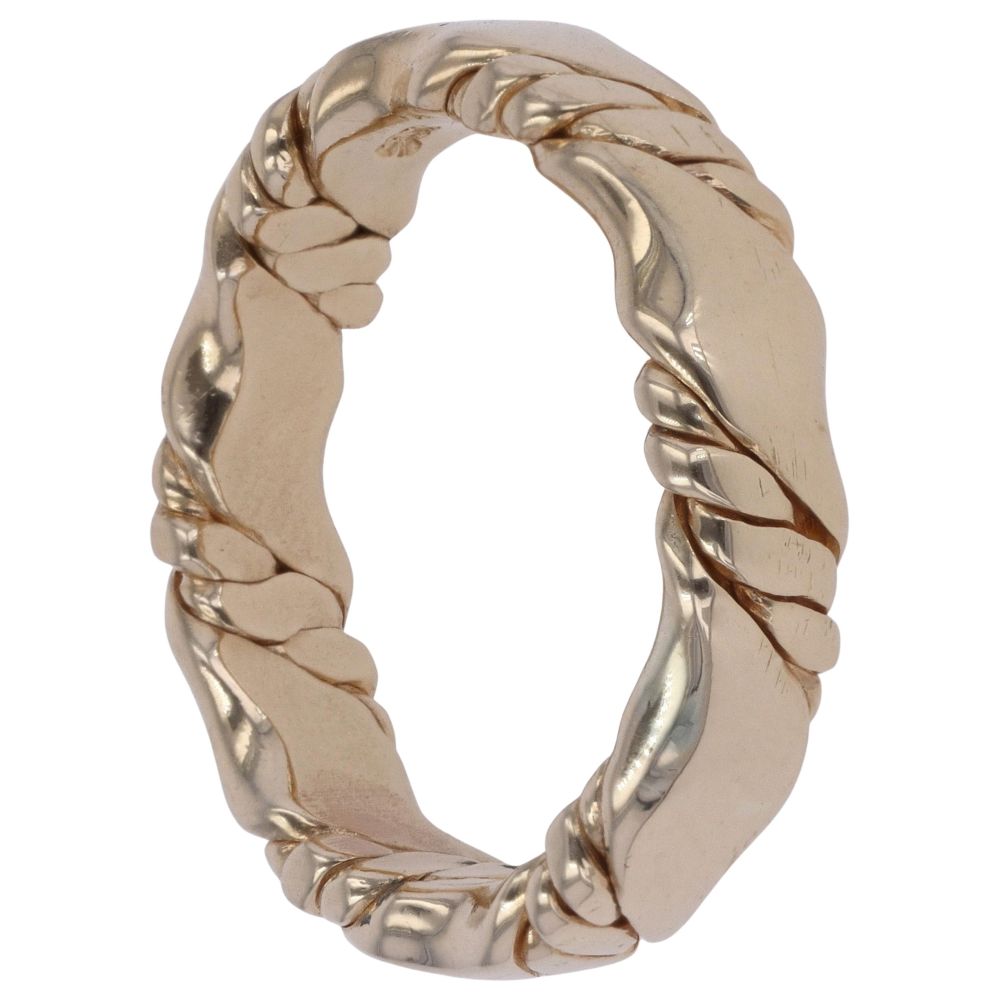 9ct Yellow Gold Twisted Fancy Ring RAMS182363809001 | Ramsdens Jewellery