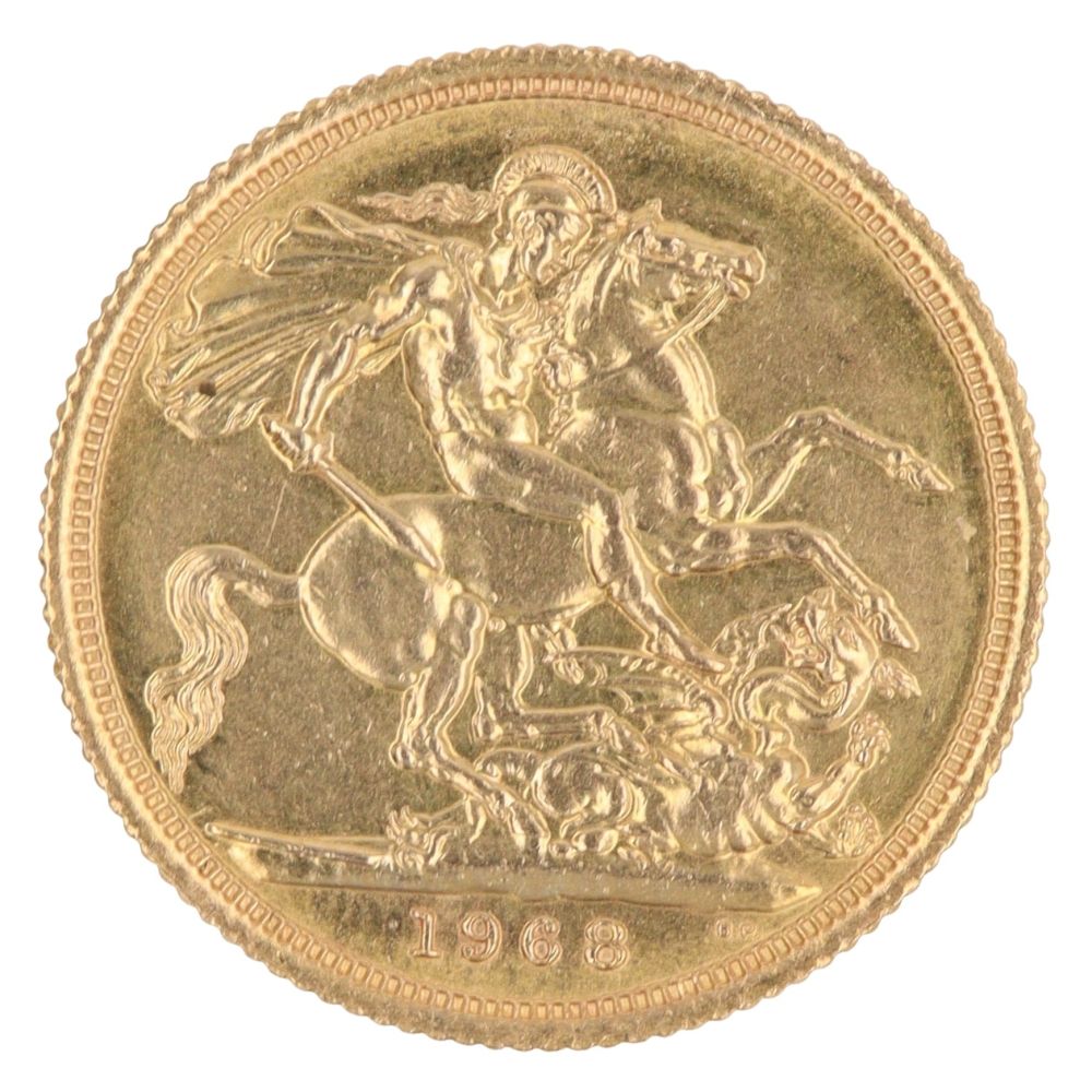 1968 Elizabeth II Full Sovereign Coin RAMS685358452021 | Ramsdens Jewellery