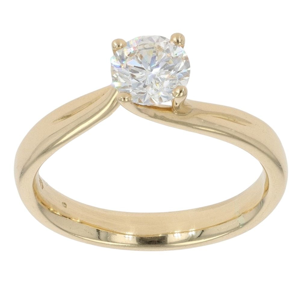 18ct Yellow Gold 0.65ct Diamond Solitaire Ring RAMS704348236007 | Ramsdens Jewellery