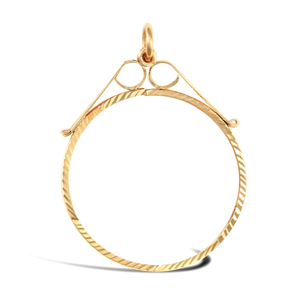 9ct Yellow Gold Full Sovereign Pendant Mount RAMSJSP021-F | Ramsdens ...