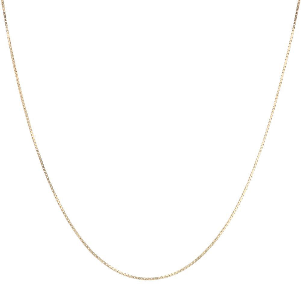 18ct Yellow Gold Box Chain 16" RAMS945350130001 | Ramsdens Jewellery
