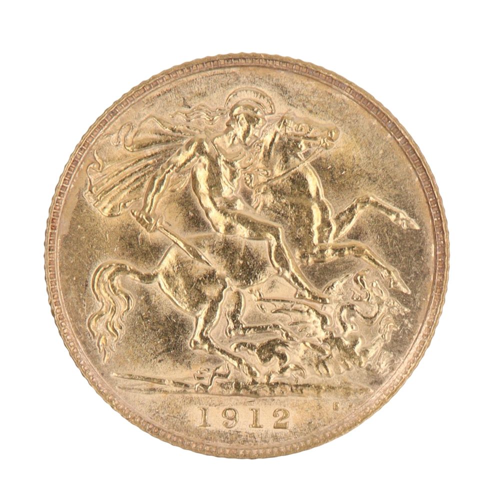 1912 George V Half Sovereign Coin RAMS964377896001 | Ramsdens Jewellery