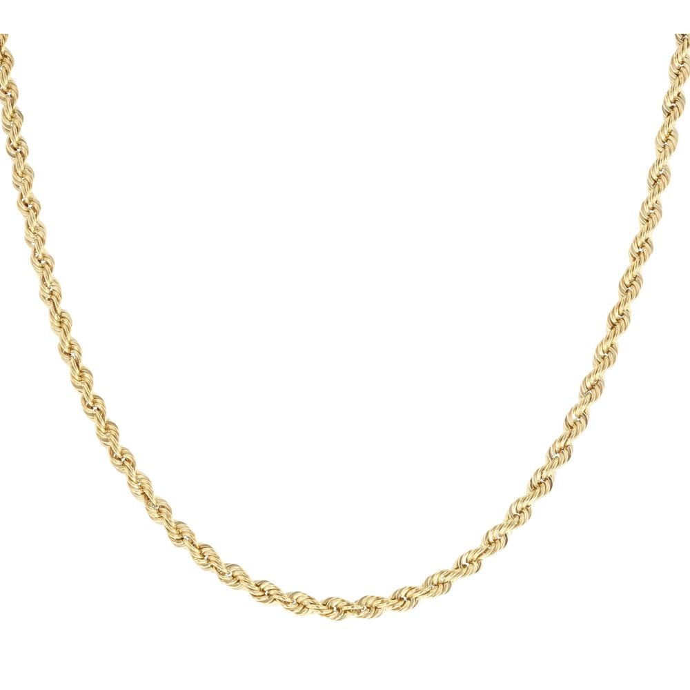 9ct Yellow Gold Rope Chain 28" RAMS3380000371 | Ramsdens Jewellery