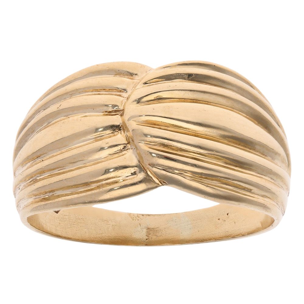 9ct Yellow Gold Patterned Ring RAMS755321388001 | Ramsdens Jewellery