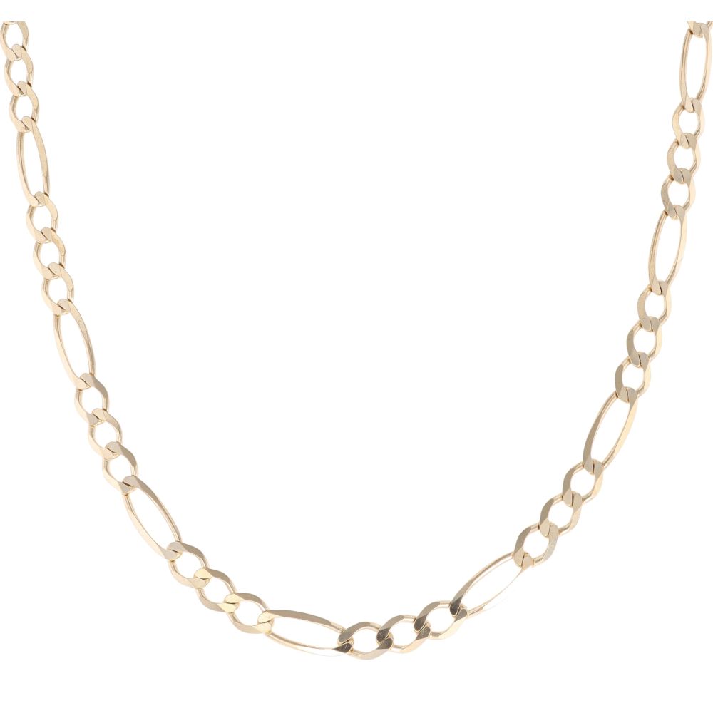 9ct Yellow Gold Figaro Chain 24" RAMS668358963001 | Ramsdens Jewellery