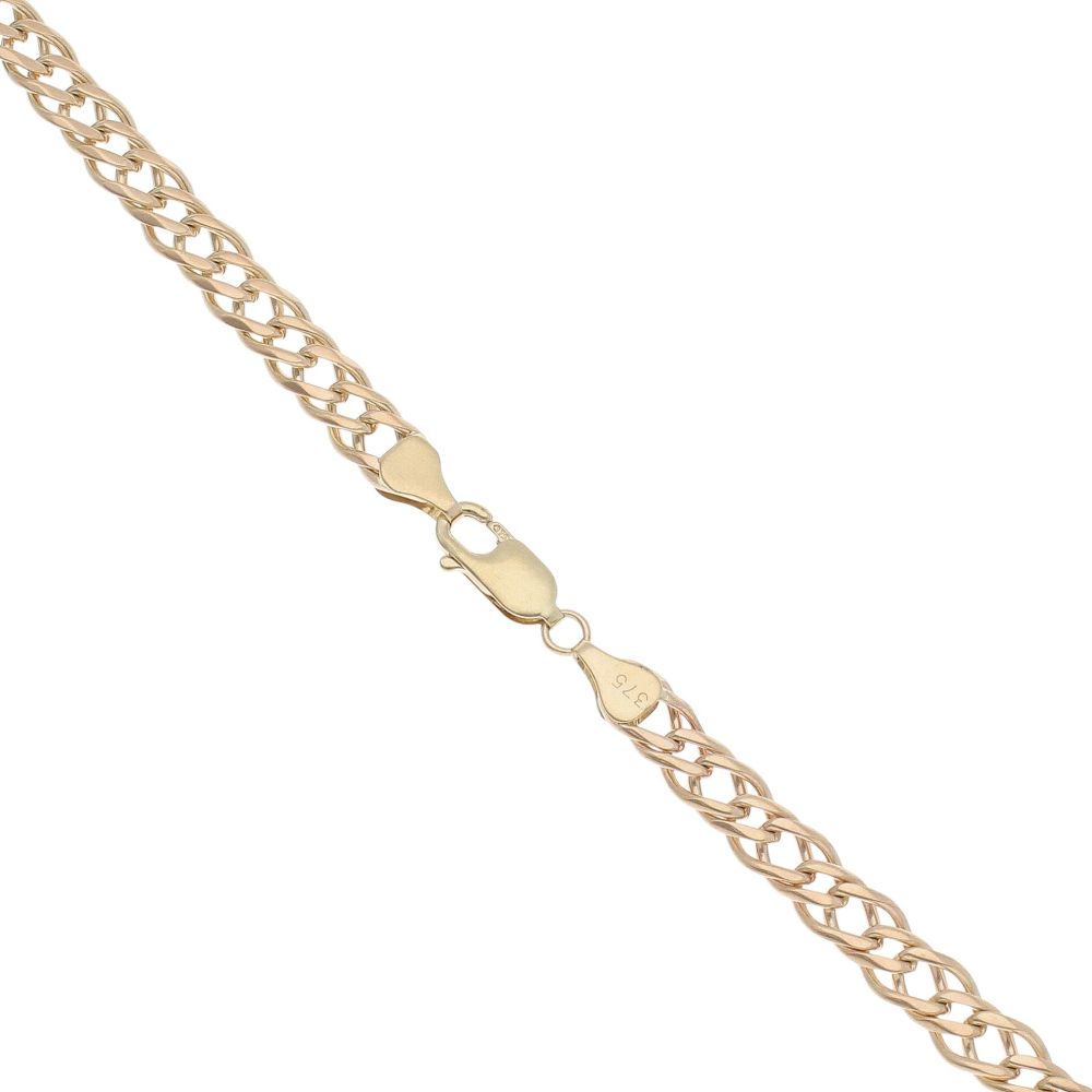 9ct Yellow Gold Double Curb Chain 26" | Ramsdens Jewellery