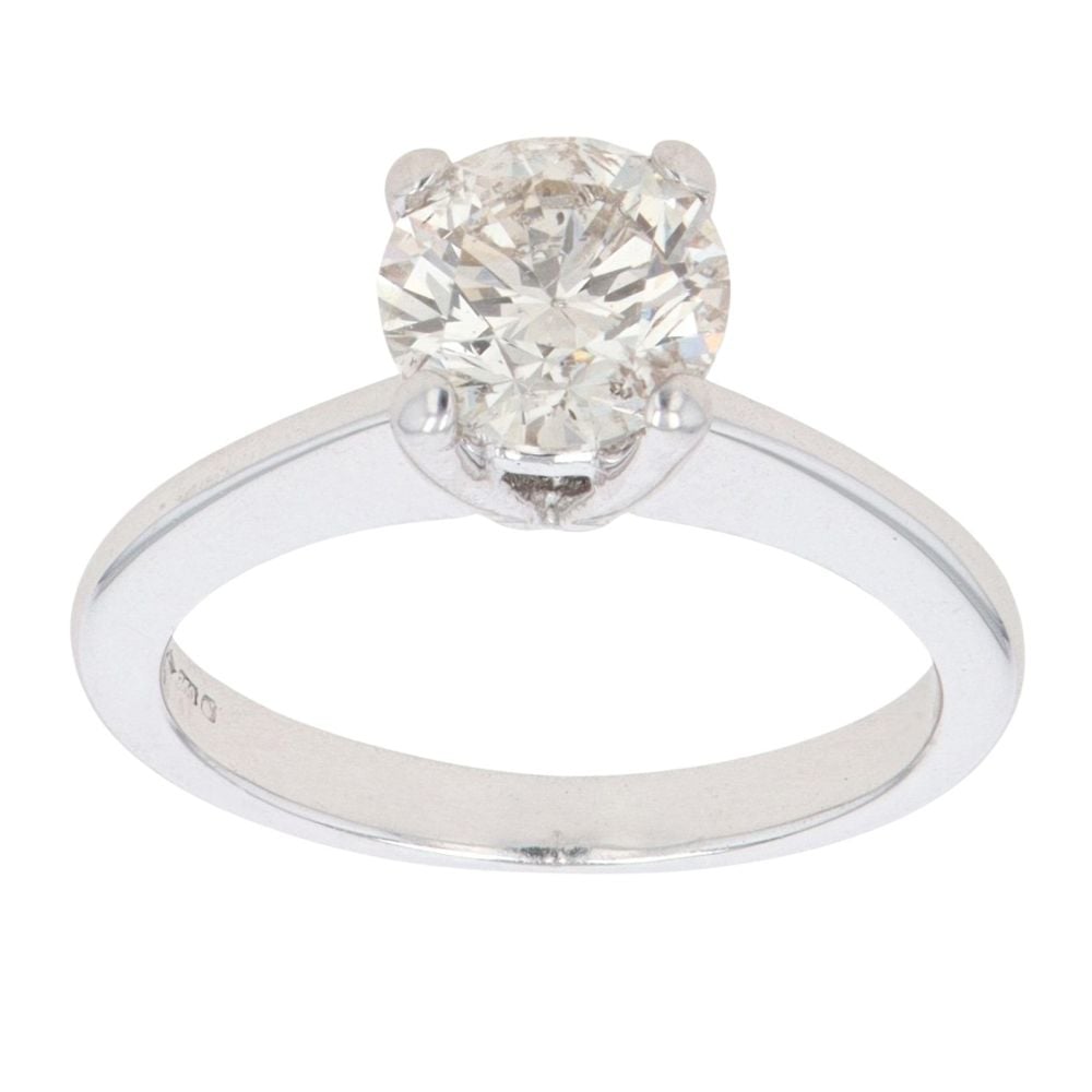 18ct White Gold 1.50ct Brilliant Cut Diamond Solitaire Ring RAMS670351321012 | Ramsdens Jewellery