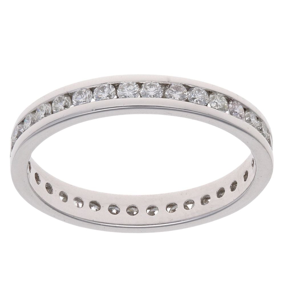 18ct Yellow Gold 0.77ct Brilliant Cut Diamond Full Eternity Ring RAMS662346060001 | Ramsdens ...
