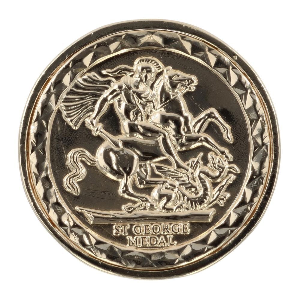 9ct Yellow Gold St George Coin Ring RAMS746351053003 | Ramsdens Jewellery