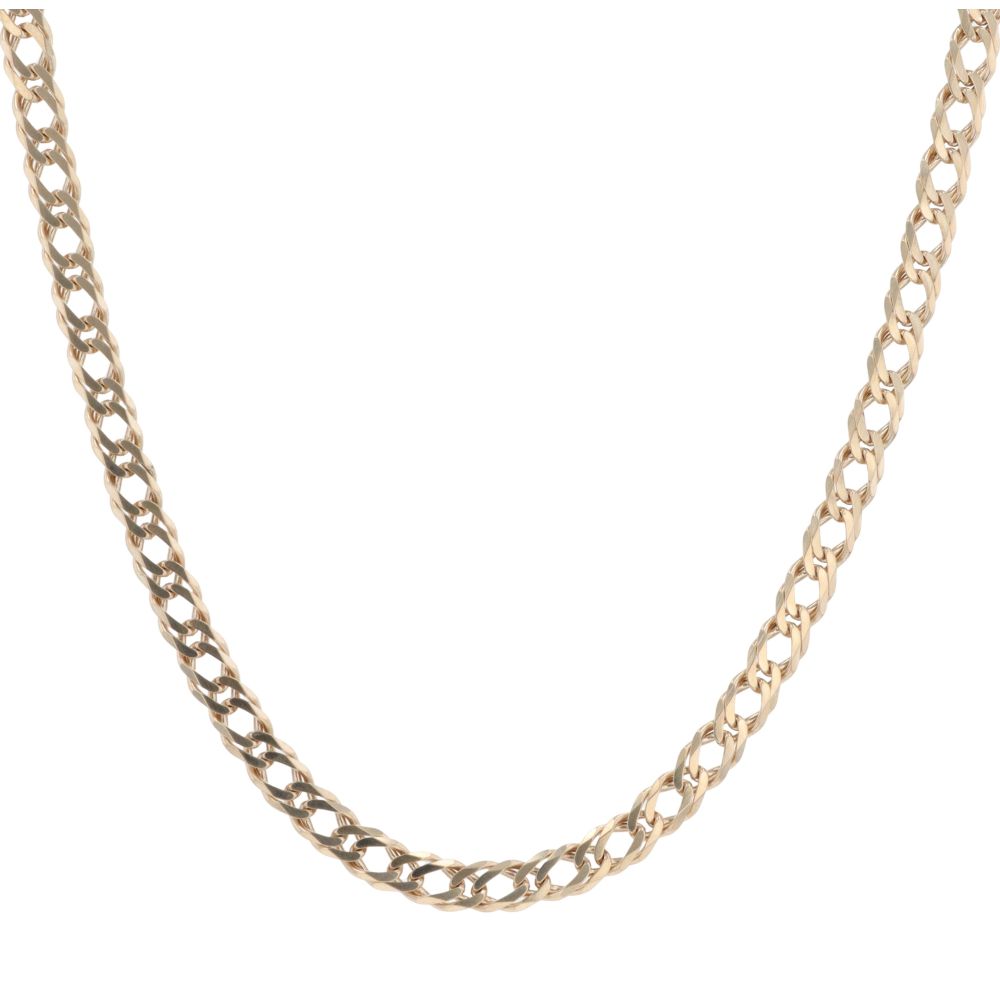 9ct Yellow Gold Double Curb Chain 18" RAMS692367221003 | Ramsdens Jewellery
