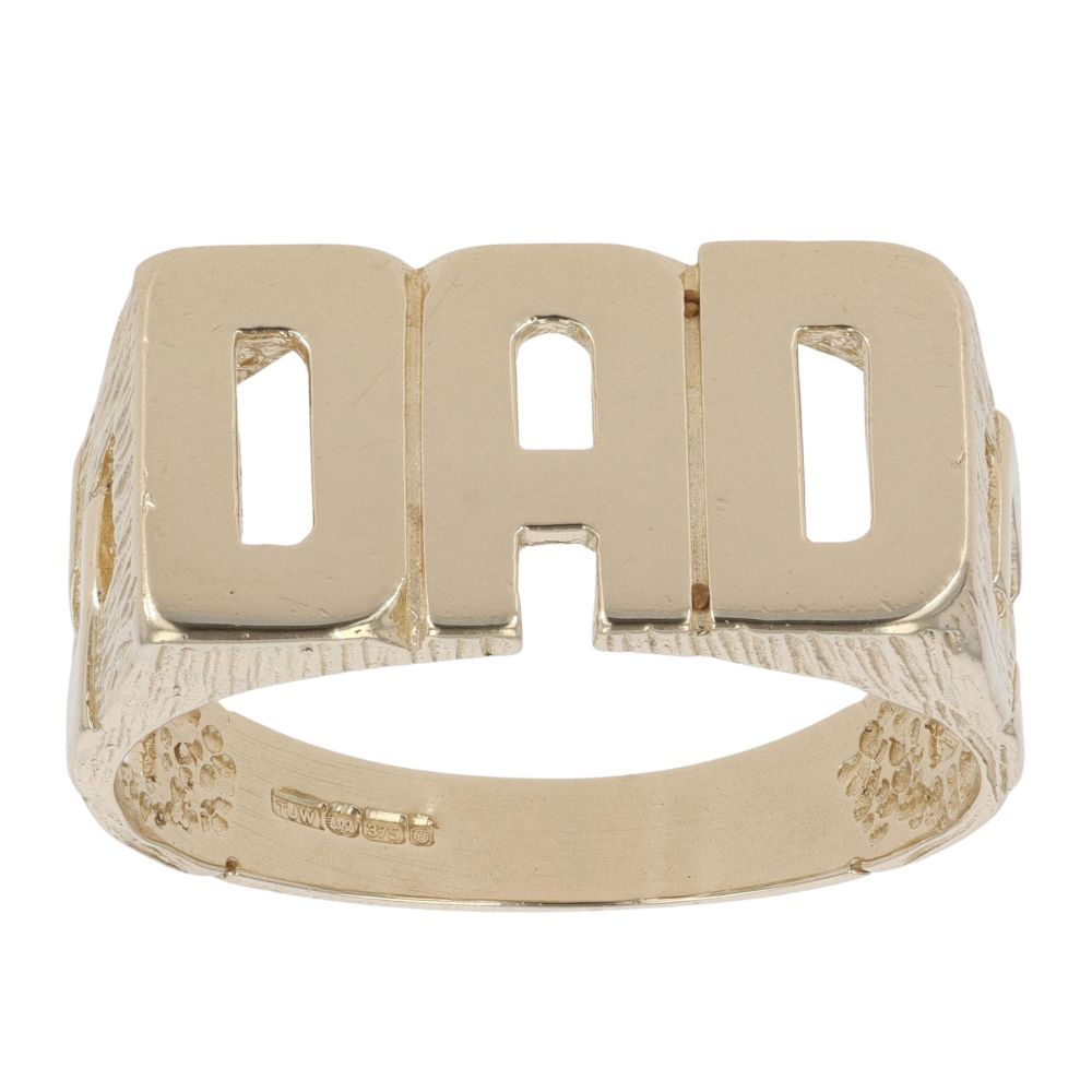 9ct Yellow Gold Dad Ring RAMS195352691006 | Ramsdens Jewellery