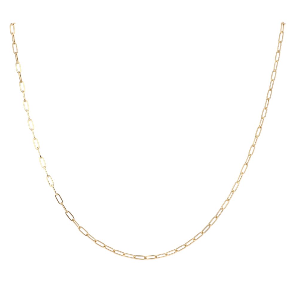 9ct Yellow Gold Paper Chain 18" RAMS3100000003 | Ramsdens Jewellery