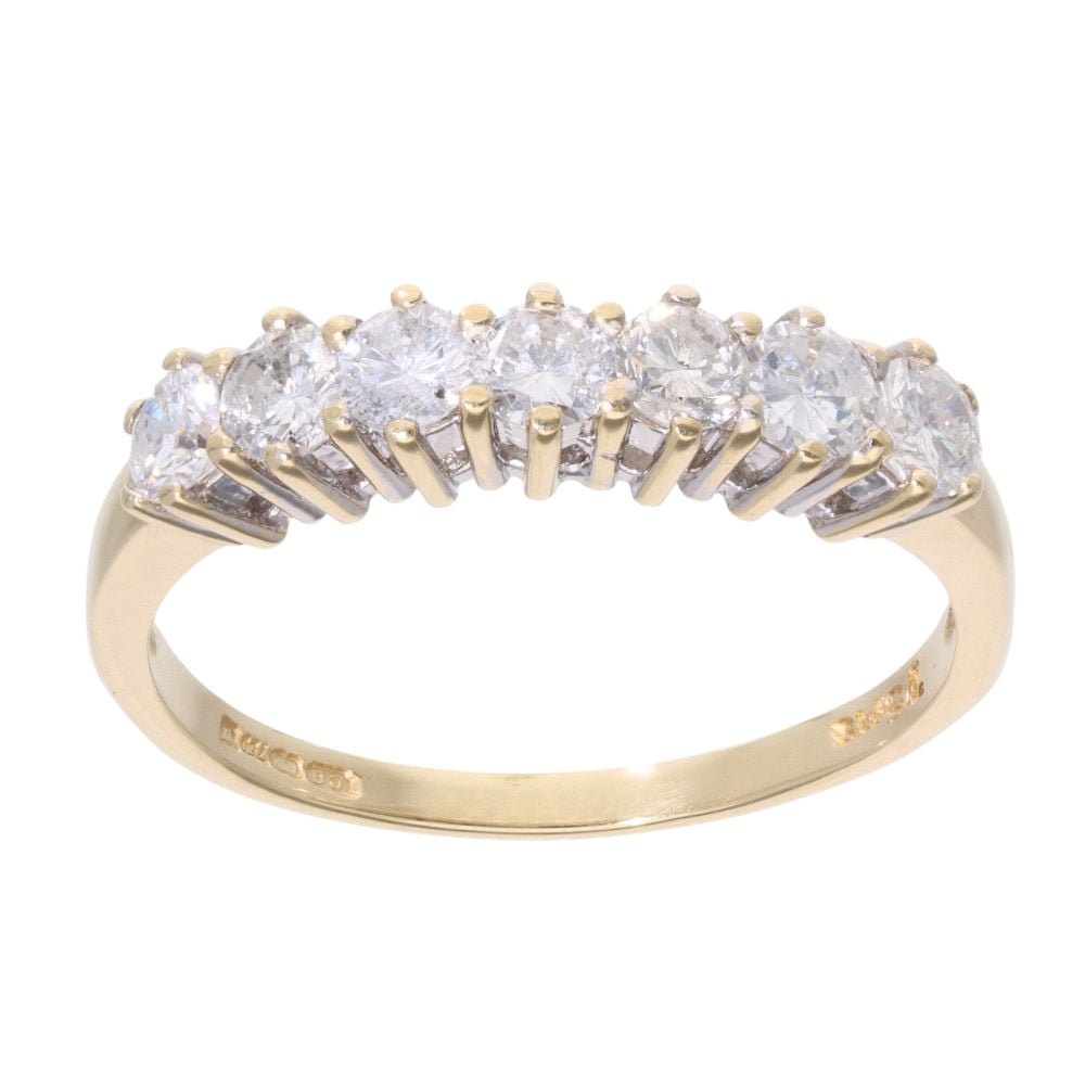 18ct Yellow Gold 0.75ct Diamond Eternity Ring RAMS196300604022 | Ramsdens Jewellery