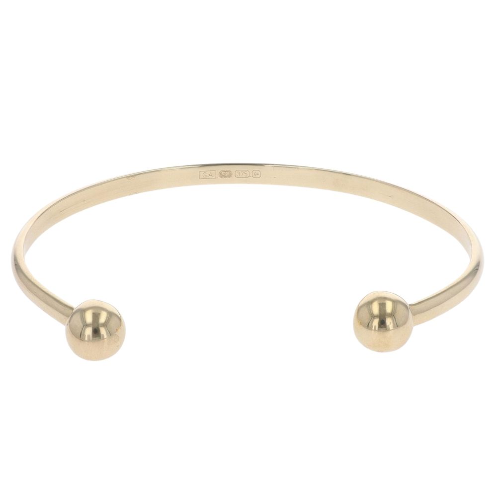 9ct Yellow Gold Plain Torque Bangle RAMS201402351701 | Ramsdens Jewellery