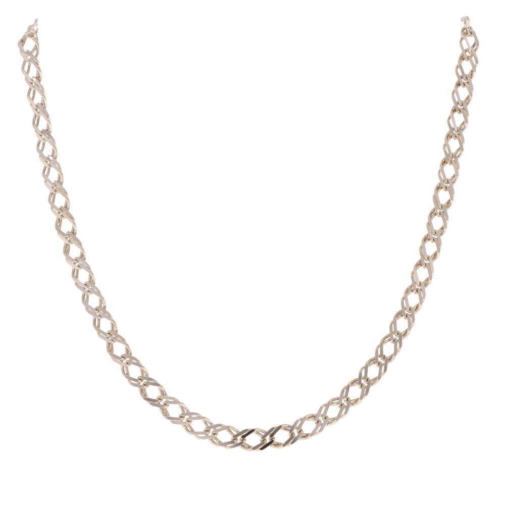 9ct Yellow Gold Double Curb Chain 18" RAMS946329576001 | Ramsdens Jewellery