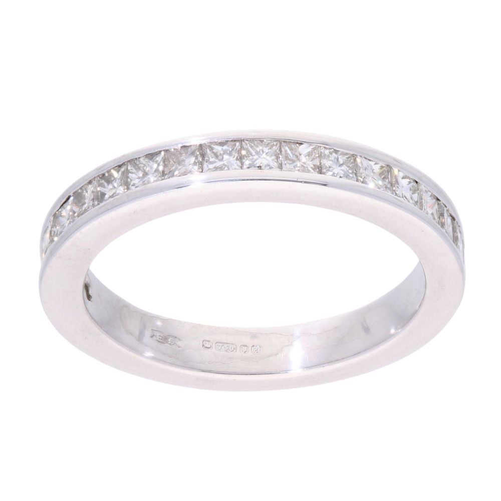 18ct White Gold 0.75ct Diamond Eternity Ring RAMS941296097012 | Ramsdens Jewellery